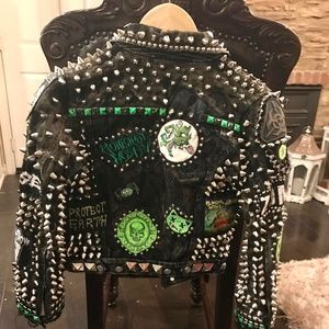 Hand Crafted | Jackets & Coats | Designer Studded Zombie Punk Denim ...
